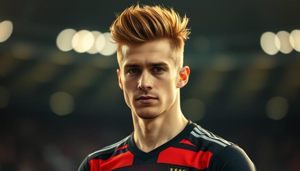 Elegantes Coole Fussball Frisuren Bild